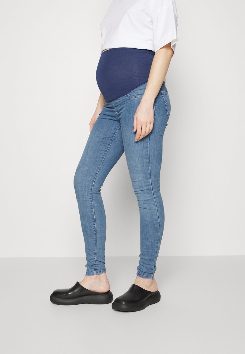 MAMALICIOUS MLCILIA SKINNY - Jeans Skinny Fit - light blue denim/light ...