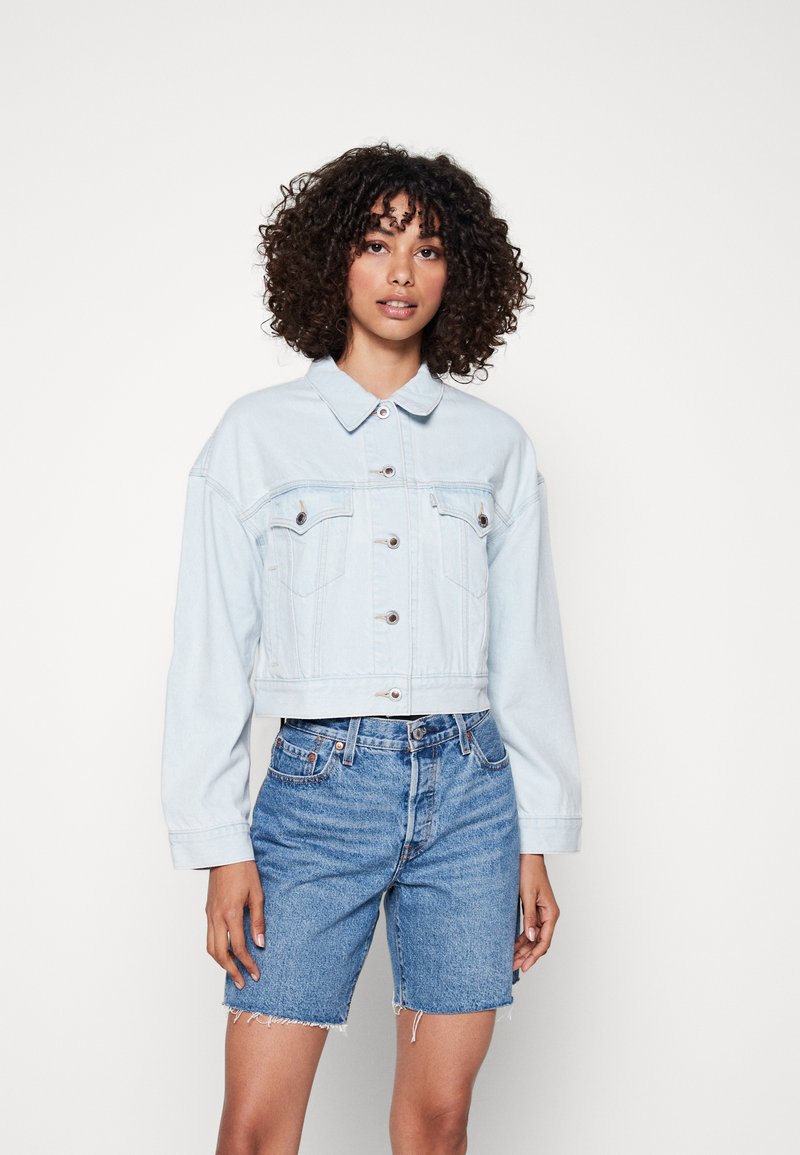 Levi's® SILVERTAB CROP TRUCKER - Denim jacket - home sweet home/light ...