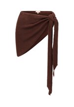 Moda Minx SARONG SCRUNCH RUFFLE - Strandkiegészítő - coffee/barna ...