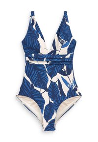 Next PLUNGE TUMMY CONTROL - Maillot de bain - blue leaf/bleu - ZALANDO.FR