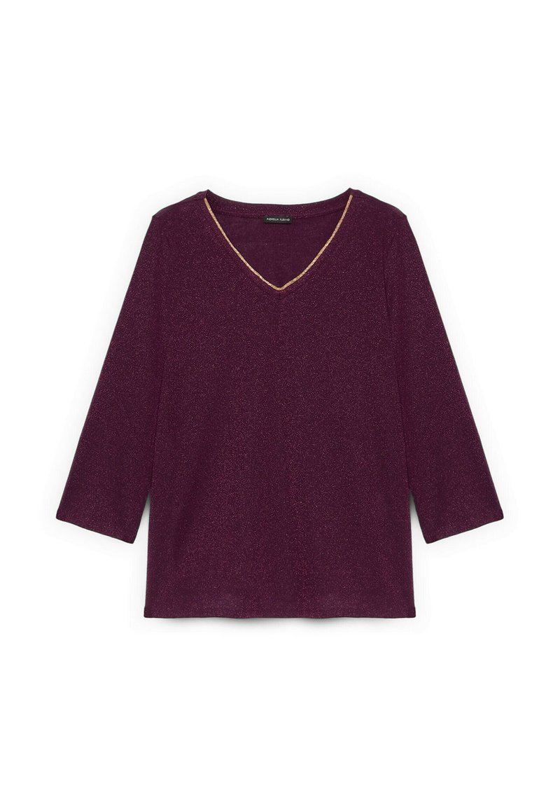Fiorella Rubino CON SCOLLO V - Langarmshirt - viola/lila - Zalando