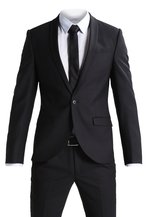 Noose & Monkey ELLROY SLIM FIT - Suit - black - Zalando