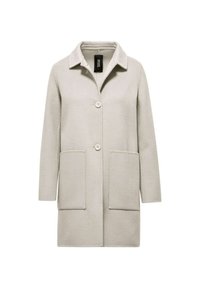 Bomboogie MONOPETTO CON TASCONI APPLICATI - Short coat - crystal grey ...