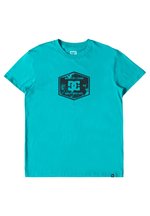 DC Shoes CHAIN LINK - FÜR - T-Shirt print - light blue/hellblau ...