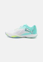 Puma VANTAGE NITRO W+ - Handball shoes - white/electric peppermint ...