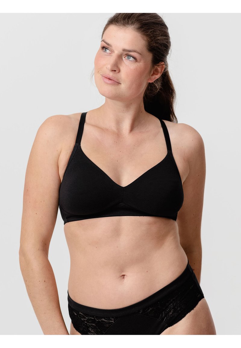 Erlich Textil MIT VARIABLEN TRÄGERN AMELA - trägerloser/variabler BH - schwarz/dunkelgrau ...