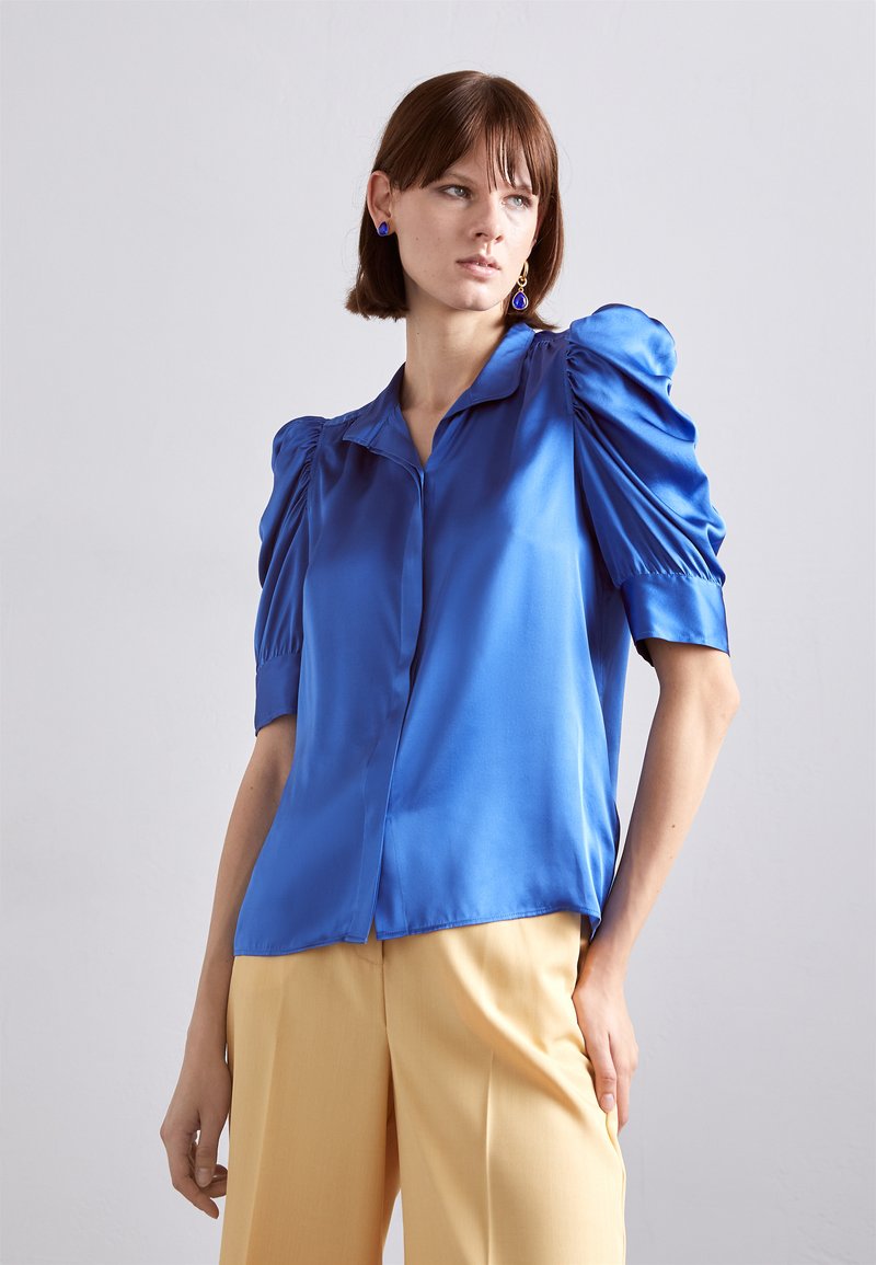 FRAME GILLIAN - Button-down blouse - slate blue/blue - Zalando.co.uk