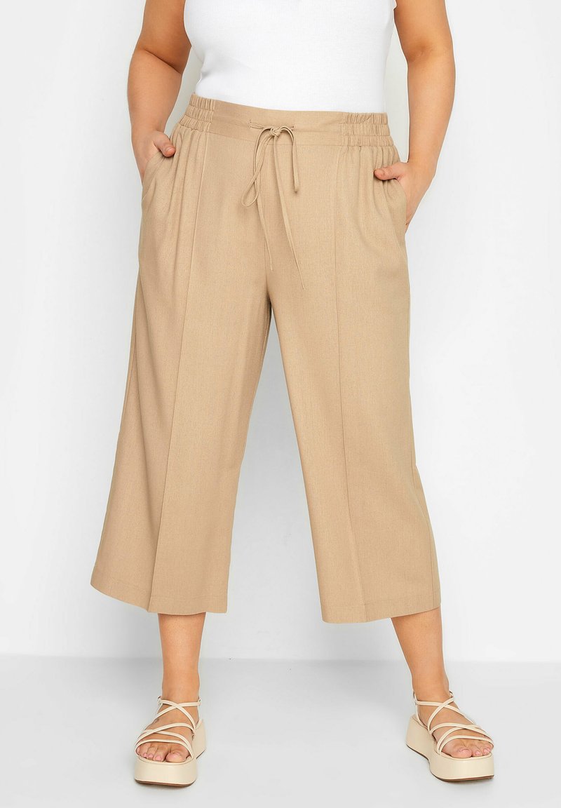 Yours Clothing CULOTTES - Broek - beige - Zalando.be
