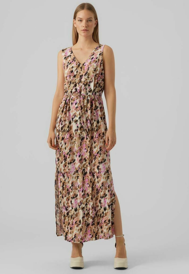 Vero Moda Robe longue - tan/marron clair - ZALANDO.FR