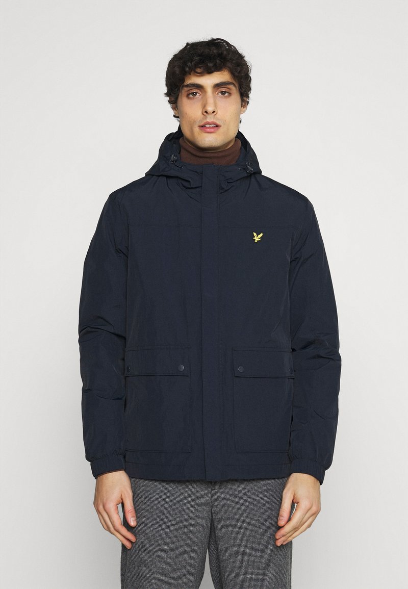 Lyle & Scott HOODED POCKET JACKET - Summer jacket - dark navy/dark blue ...