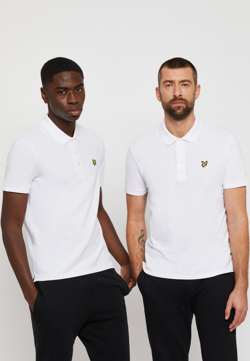 Lyle & Scott PLAIN - Piké - white/vit - Zalando.se