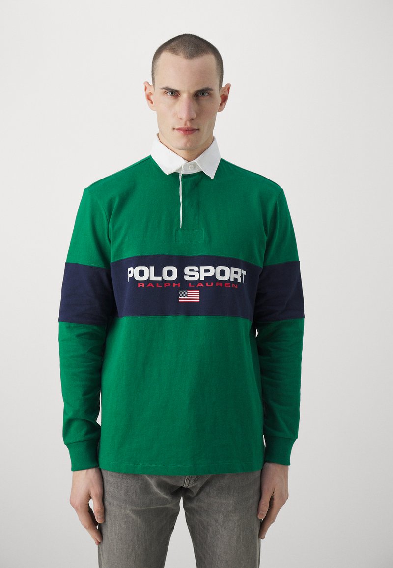 Polo Sport Ralph Lauren LONG SLEEVE RUGBY - Sweatshirt - tennis green ...