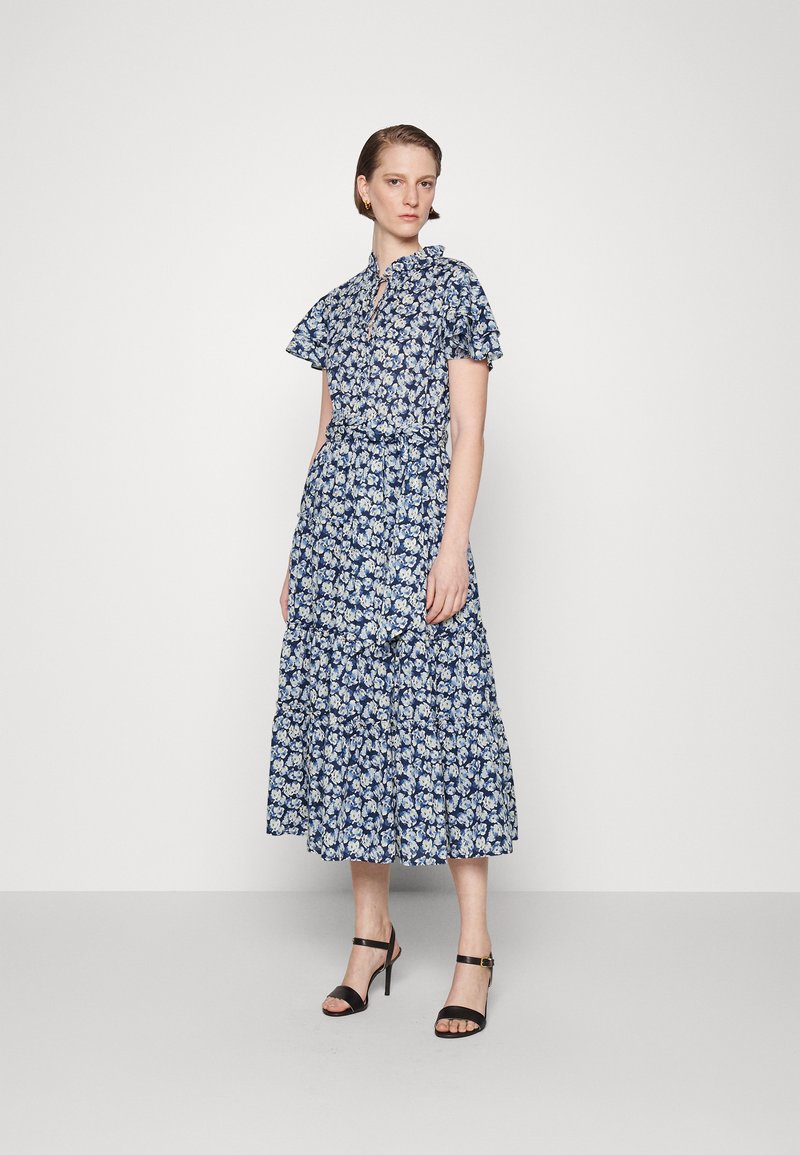 Lauren Ralph Lauren SHANIKA SHORT SLEEVE DAY DRESS - Day dress - blue multi/blue - Zalando.co.uk