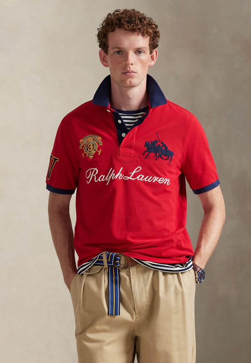 Polo Ralph Lauren CLASSIC FIT CREST MESH POLO SHIRT - Pikeepaita - red ...