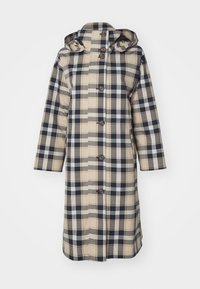 Barbour IRIS TARTAN JACKET - Winter coat - white pepper/navy/dark blue ...