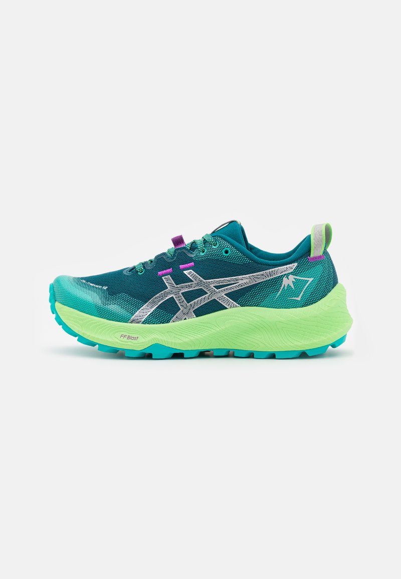 ASICS GEL-TRABUCO 12 - Laufschuh Trail - rich teal/pure silver/türkis ...