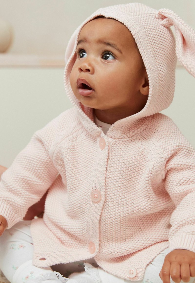 Next Knitted Baby Bear Cardigan - Chaqueta de punto - pink/rosa ...