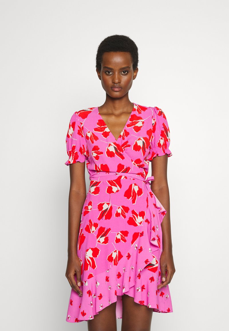 Diane von Furstenberg EMILIA MINI DRESS - Freizeitkleid - paper tulip/pink - Zalando.de