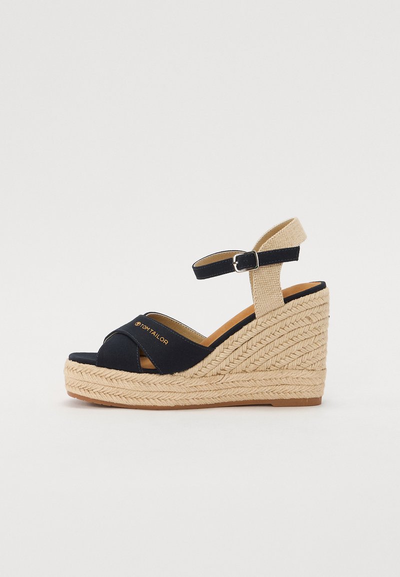 TOM TAILOR Sandalias con plataforma - navy/azul marino - Zalando.es