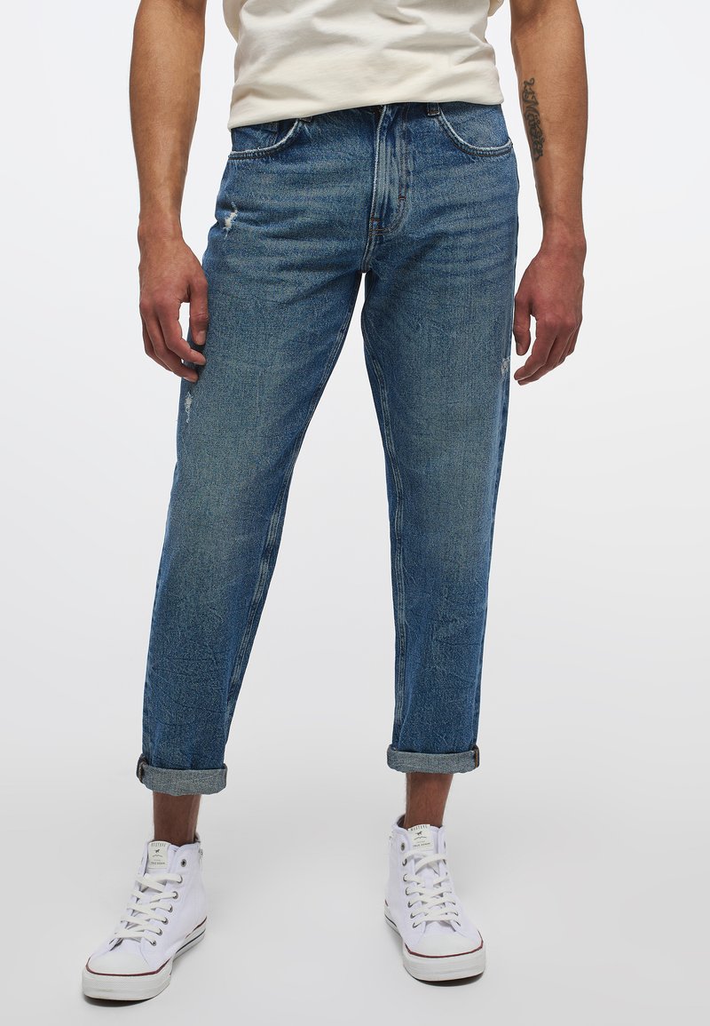Mustang STYLE DENVER CROPPED - Slim fit jeans - blau/blue - Zalando.de