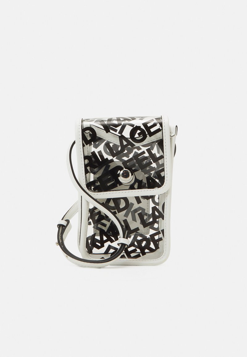 KARL LAGERFELD BEACH PHONE POUCH - Handyhülle - black/white/schwarz ...