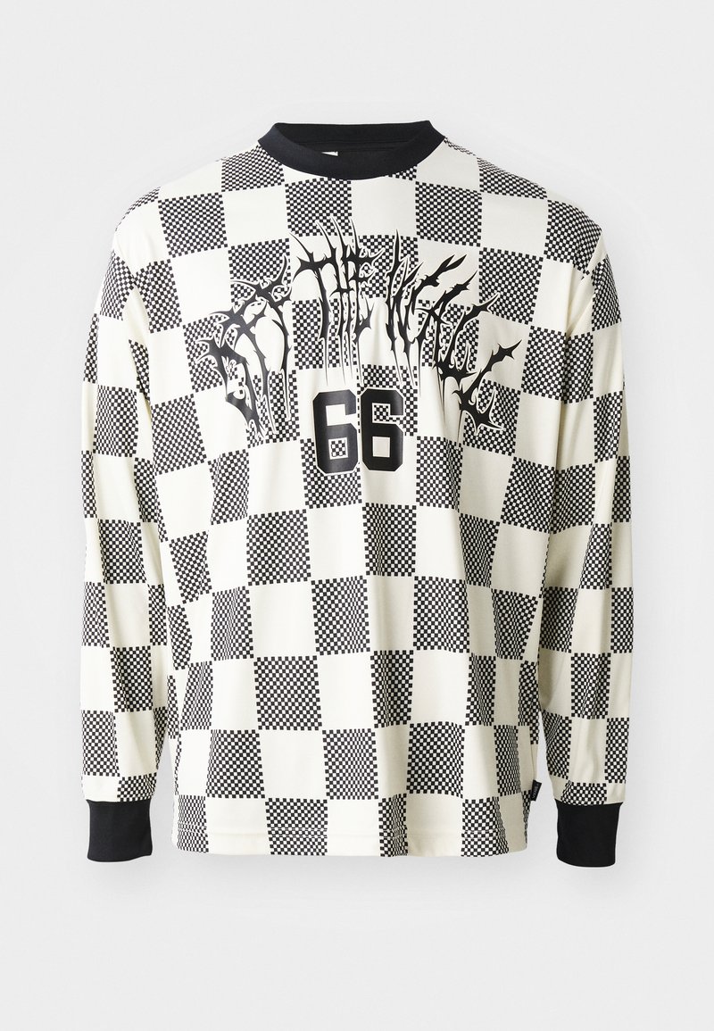 Vans METAL ARCH FOOTBALL JERSEY - Langærmet T-shirt - lemon icing black ...