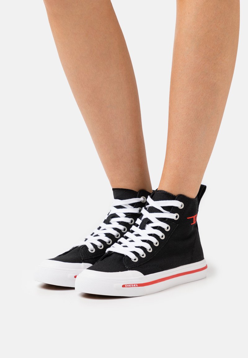 Diesel S-ATHOS MID - Sneaker high - black/white/schwarz - Zalando.ch