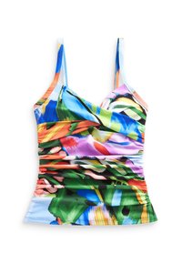 Next TUMMY CONTROL TANKINI TOP - Haut de bikini - bright leaf print ...