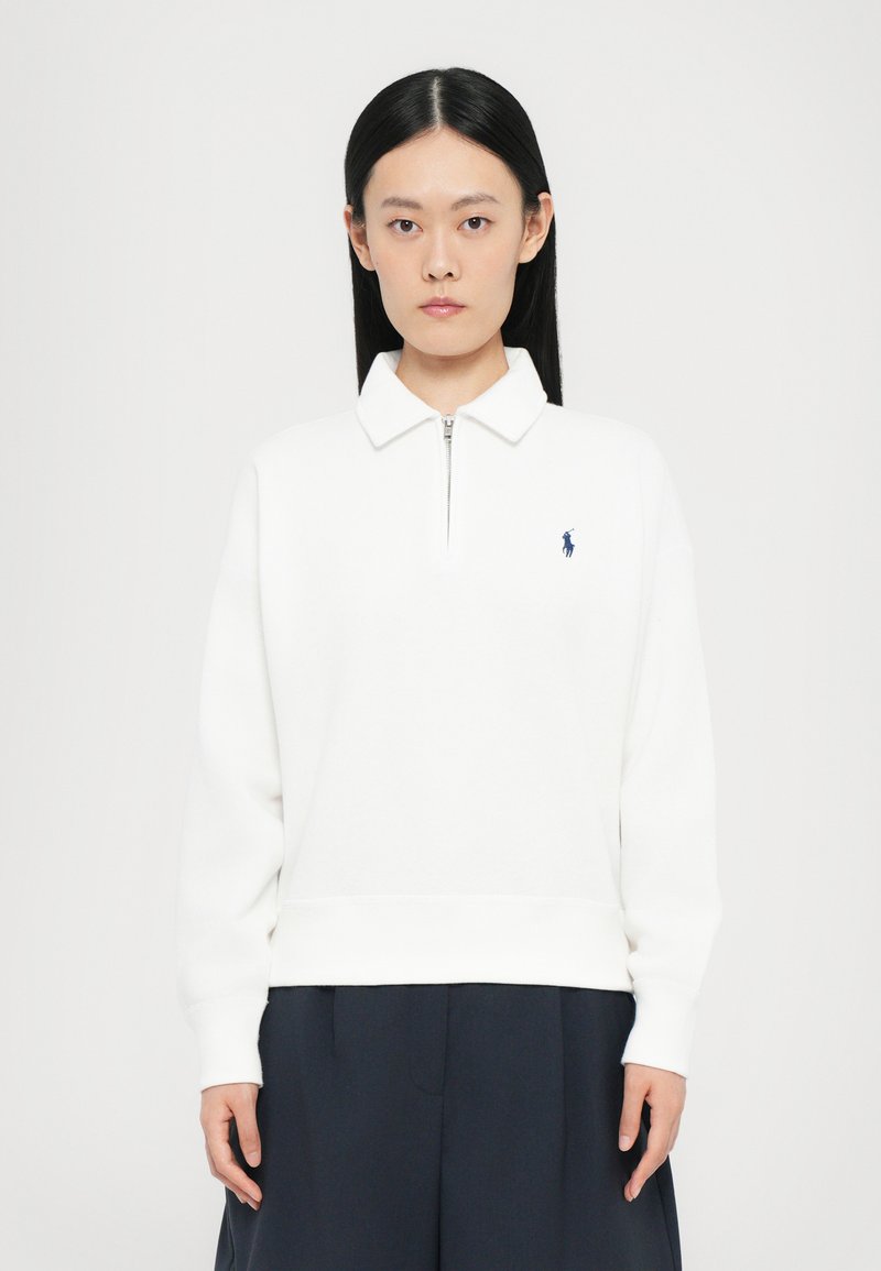 Polo Ralph Lauren HALF ZIP - Sweatshirt - white - Zalando.ie