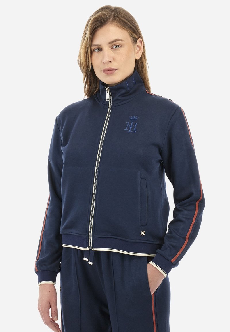 La Martina FULL - Sweat zippé - navy/bleu marine - ZALANDO.FR
