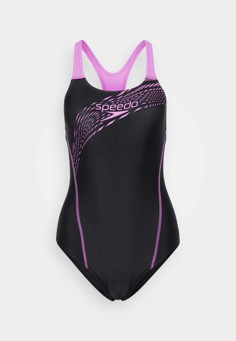 Speedo WOMENS MEDLEY LOGO PIECE - Traje de baño - neon violet/arándano ...