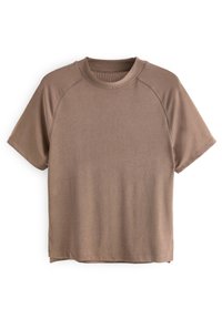 Next SHORT SLEEVE - Basic T-shirt - mink brown/brown - Zalando