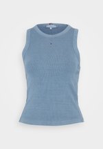 Tommy Hilfiger MUTED SLIM TANK - Top - blue coal/blau - Zalando.de