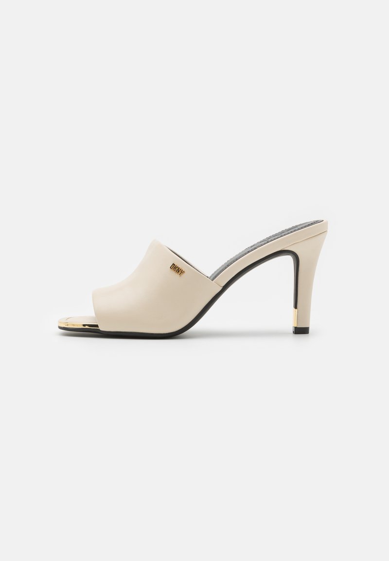 DKNY BRONX - Heeled mules - bone/off-white - Zalando.ie