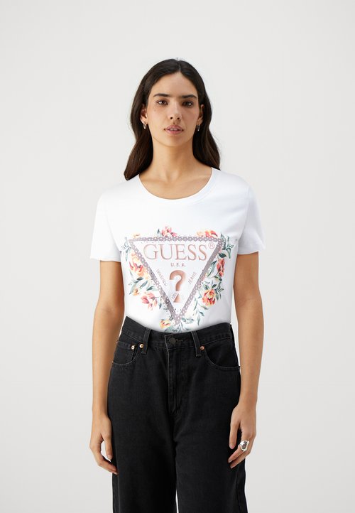 Guess ICON - T-shirts med print - jet black/svart - Zalando.no