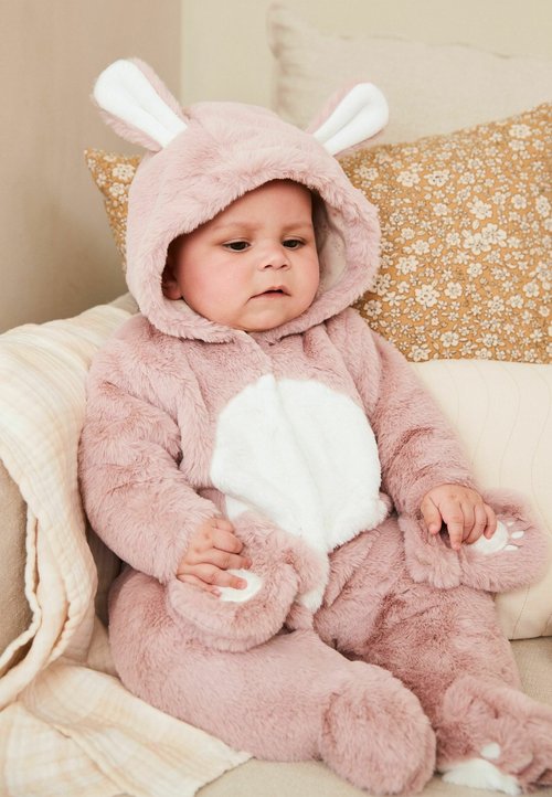 Next COSY FLEECE BEAR BABY PRAMSUIT - Strampler - grey/grau - Zalando.ch