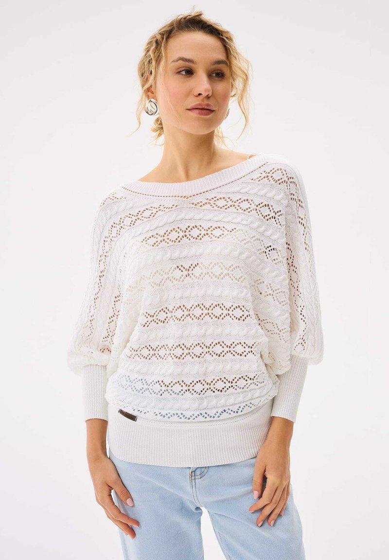 blue shadow LAŻ - Pullover - white/blanc - ZALANDO.FR