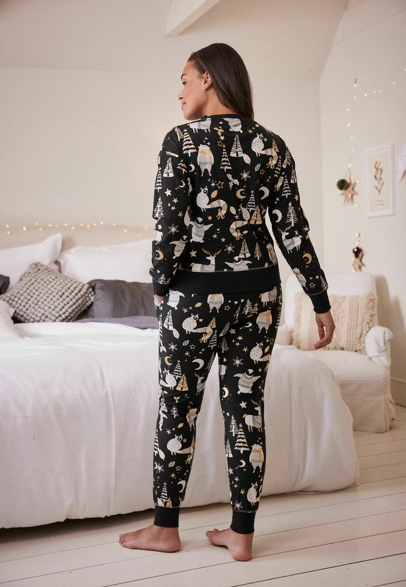 Next CHRISTMAS SET - Pyjama set - black/gold-coloured/black - Zalando.de