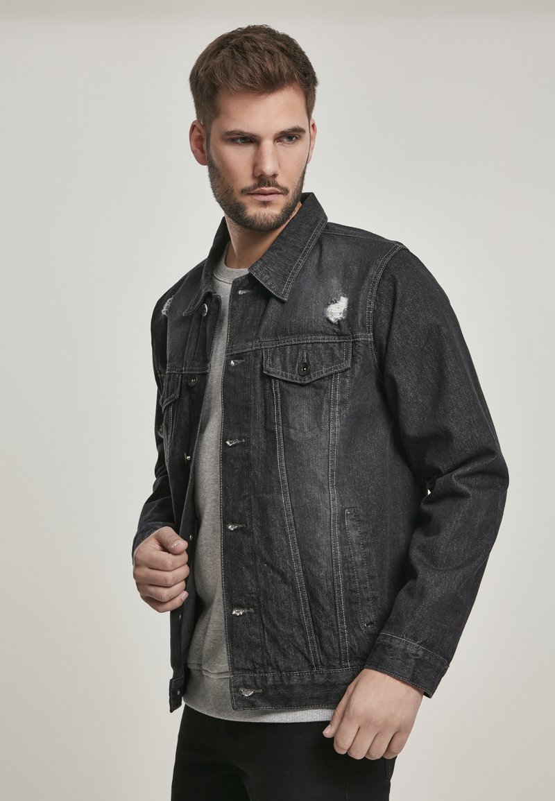 Southpole HERREN BASIC TRUCKER JACKET - Denim jacket - blue denim ...