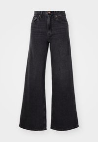 GAP WIDE LEG LEO - Jeans relaxed fit - black wash/svart - Zalando.se