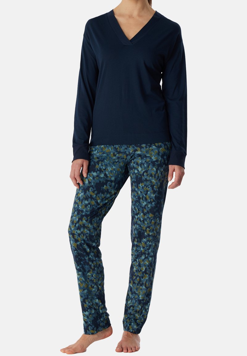 Schiesser MODERN SET - Pyjama set - nachtblau/dark blue - Zalando