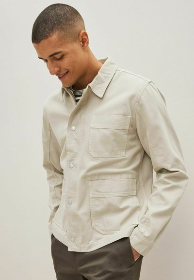 Next SHOWER RESISTANT HOODED SHACKET - Veste légère - stone natural ...