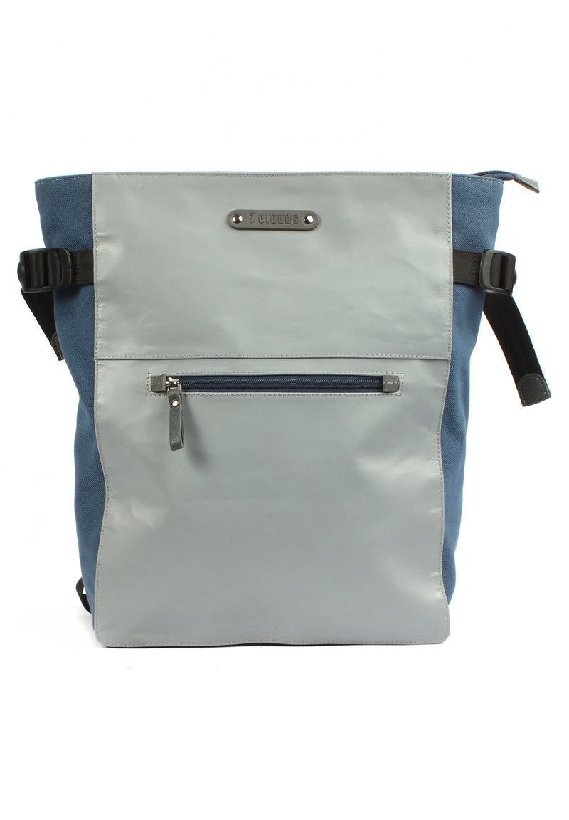 7clouds BELIS - Tagesrucksack - grey/blue/blau - Zalando.de