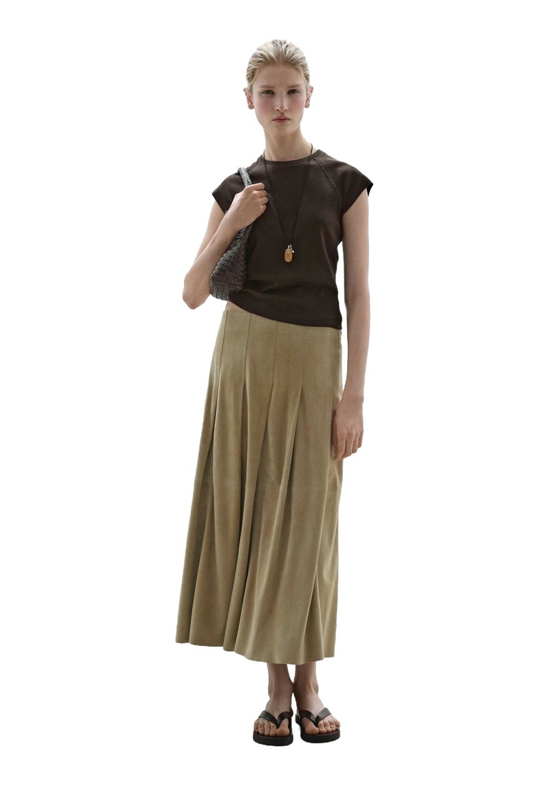 Massimo Dutti RAGLAN SLEEVE - T-shirt basic - dark brown/donkerbruin - Zalando.nl