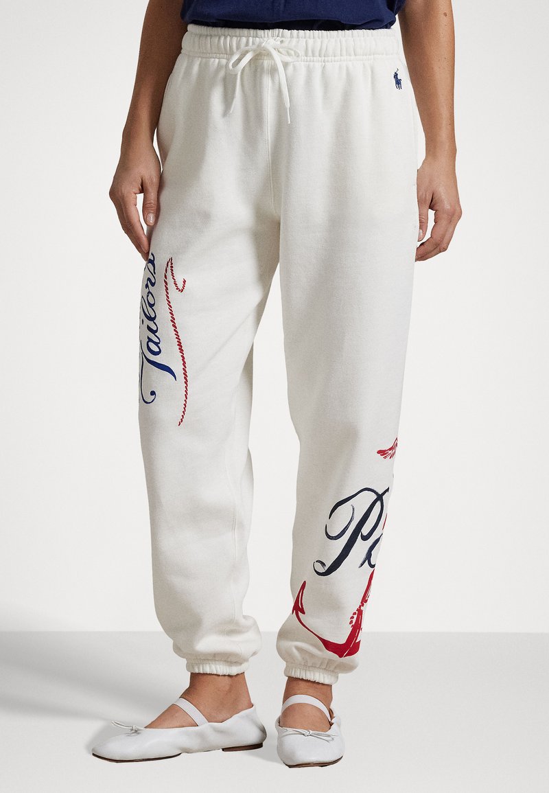 Polo Ralph Lauren LOGO GRAPHIC SWEATPANT - Tracksuit bottoms - nevis ...