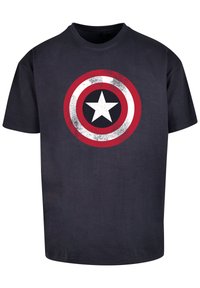 F4NT4STIC MARVEL AVENGERS CAPTAIN AMERICA DISTRESSED SHIELD - T-Shirt ...