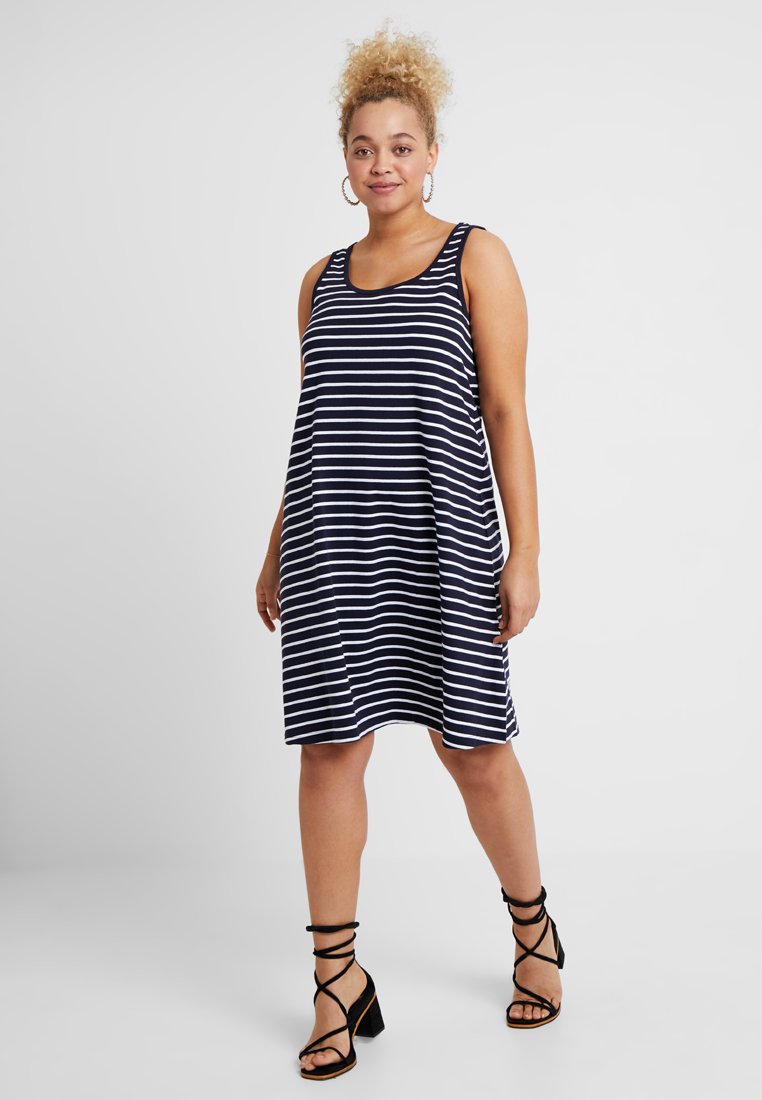 Zizzi MINA DRESS - Jersey dress - night sky/dark blue - Zalando.co.uk