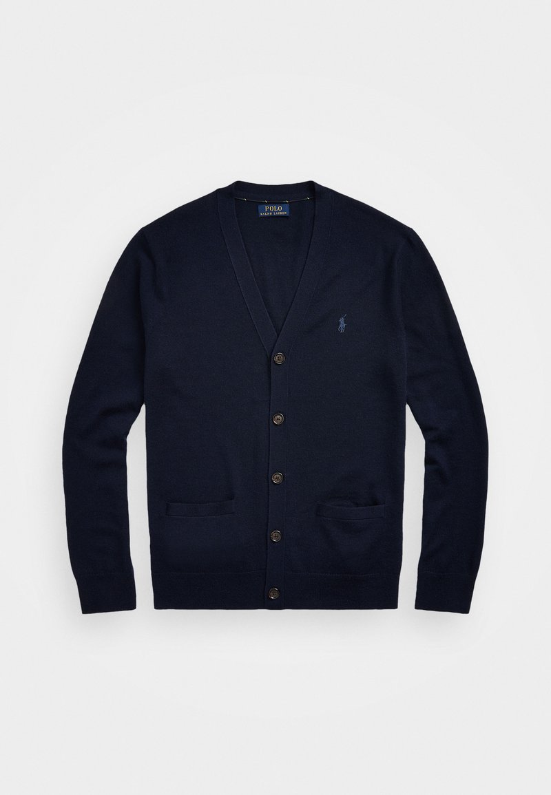 Polo Ralph Lauren LONG SLEEVE CARDIGAN - Cardigan - hunter navy/mørkeblå - Zalando.no