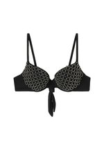 Tezenis PRECIOUS NET - Bikini top - schwarz black/black - Zalando