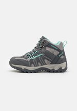 HI-TEC JAGUAR MID WP - Hikingschuh - charcoal/graphite/coal grey/lichen/grau - Zalando.de